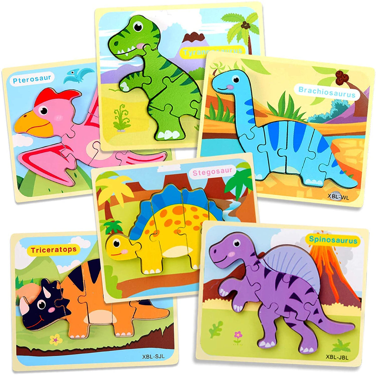 Best Seller: 3D Dinosaur Puzzles 6 PACK – Project Montessori